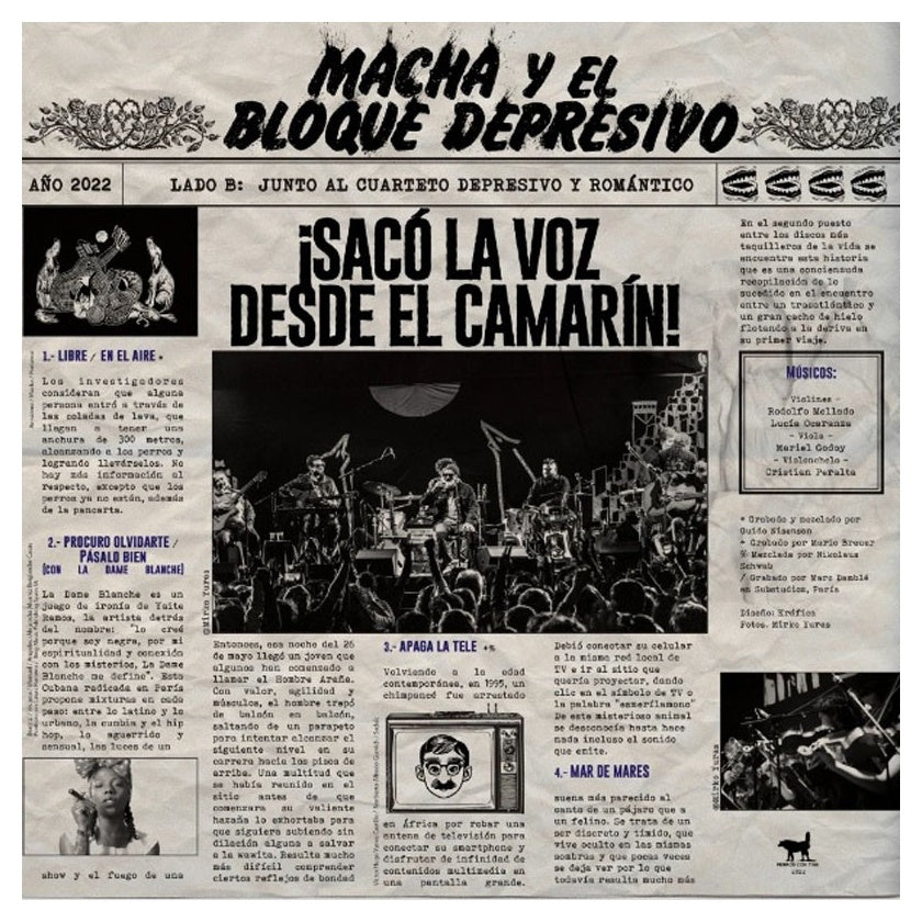MACHA Y EL BLOQUE DEPRESIVO - SACÓ LA VOZ DESDE EL CAMARIN | VINILO ...